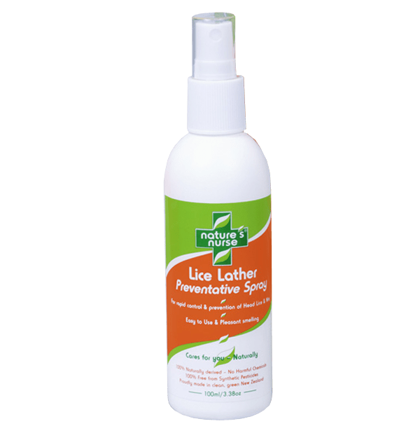100% Natural Head Lice Preventative Spray Lice Lather 100ml
